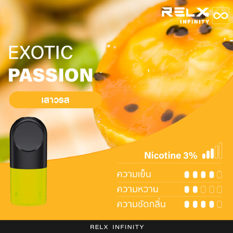 RELX INFINITY SINGLE POD EXOTIC PASSION - KS 66 Official