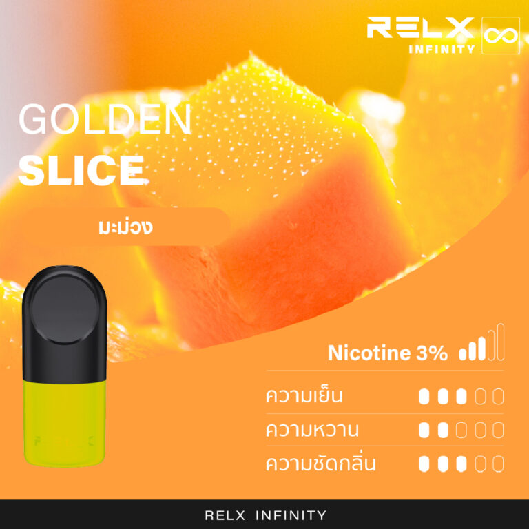 RELX INFINITY SINGLE POD GOLDEN SLICE - KS 66 Official
