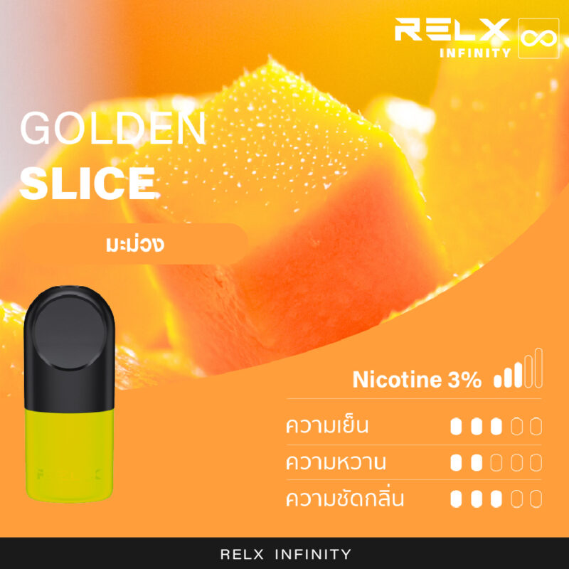 RELX INFINITY SINGLE POD GOLDEN SLICE - KS 66 Official