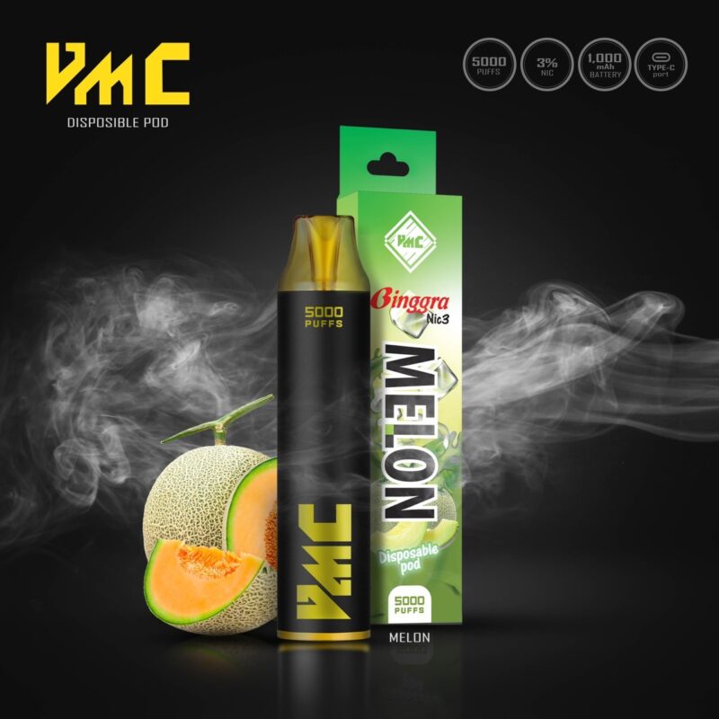 VMC POD 5000 Puffs กลิ่น Melon (เมล่อน) - KS 66 Official